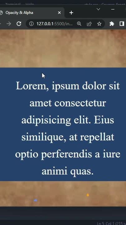 الفرق بين Opacity و Alpha في Css تعليم Shorts Youtube