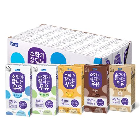 매일유업 소화가 잘되는 우유 락토프리 190ml 24팩 오리지널 외 4종 택1 위시버킷