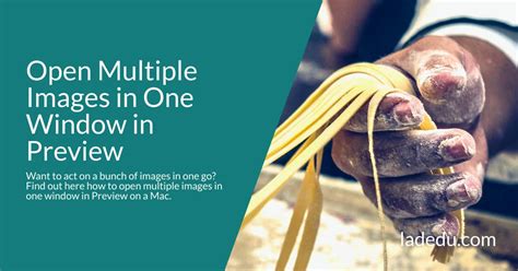 Open Multiple Images In One Window In Mac Preview La De Du