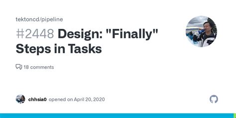 design finally steps in tasks · issue 2448 · tektoncd pipeline · github