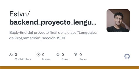Github Estvnbackendproyectolenguajescine Back End Del Proyecto Final De La Clase