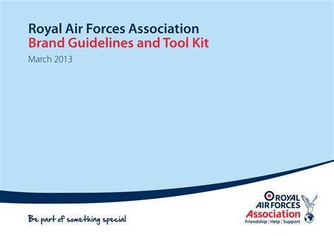 Royal Air Forces Association Branding Style Guides