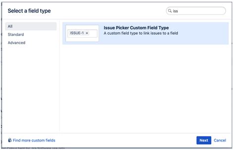 Issue Picker Custom Field Type 24 Serverdata Center Excentia