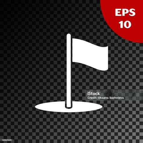 투명 한 어두운 배경에 격리 된 흰색 플래그 아이콘입니다 위치 마커 기호입니다 벡터 일러스트레이션 0명에 대한 스톡 벡터 아트 및 기타 이미지 Istock