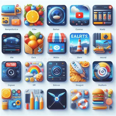 Video Streaming App Interface With Categories Search Bar Andp Stock Illustration