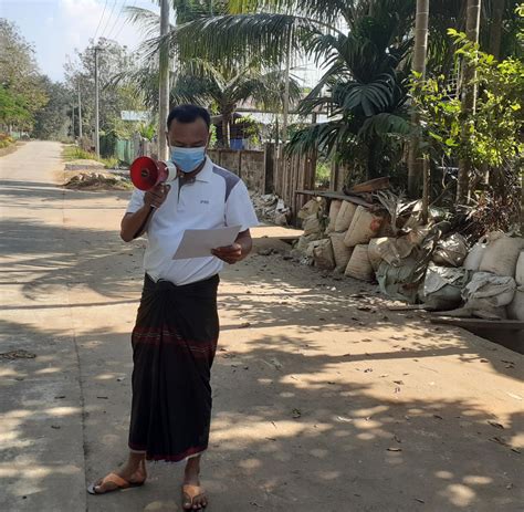 ကျိုက်ဒုံမြို့၌ ပိုးကရင်ဘာသာ၊ မြန်မာဘာသာဖြင့် ကိုဗစ် ၁၉ ဗီဇပြောင်း မ