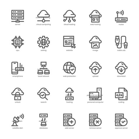 Web Hosting Icon Pack For Your Website Mobile Presentation And Logo Design Web Hosting Icon