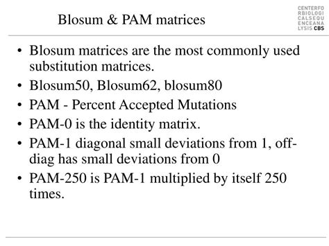 Ppt Sequence Alignment And Substitution Matrices By Thomas Nordahl