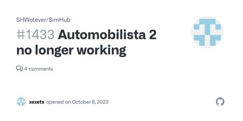 automobilista 2 no longer working · issue 1433 · shwotever simhub · github