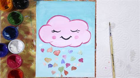 Как нарисовать МИЛОЕ ОБЛАКО для начинающих Youtube
