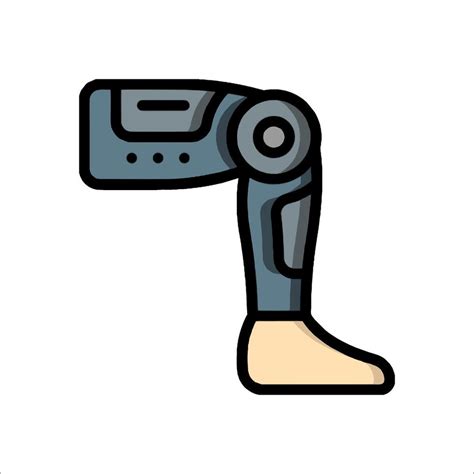 A Robot Leg With A Foot On It 52059819 Vector Art At Vecteezy