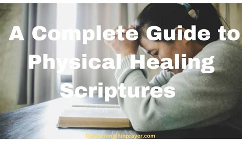 A Complete Guide To Physical Healing Scriptures Restoring Health
