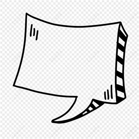 대화 일러스트 거품 간단한 흑백 사각형 세션검은만화 거품 Png 일러스트 무료 다운로드 Lovepik