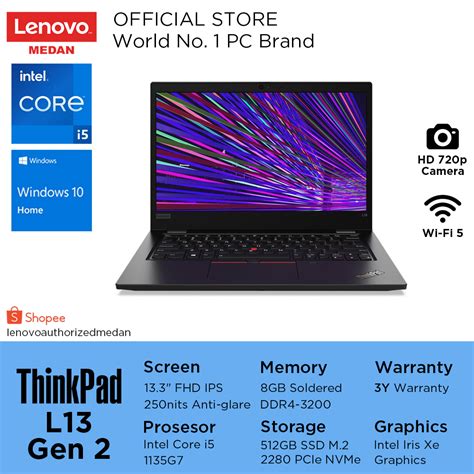 Jual Lenovo Thinkpad L Gen Um Ci G Gb Gb W Hsl Y Black Fhd Ips Shopee