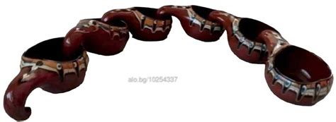 Керамичен сервиз чаши с троянска шарка 6 бр Съдове Сервизи Прибори