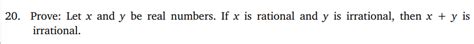 Solved 20 Prove Let X And Y Be Real Numbers If X Is Chegg Com