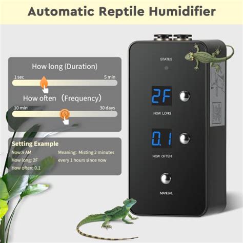 reptile humidifiers humidity controller for reptile terrariums vivarium