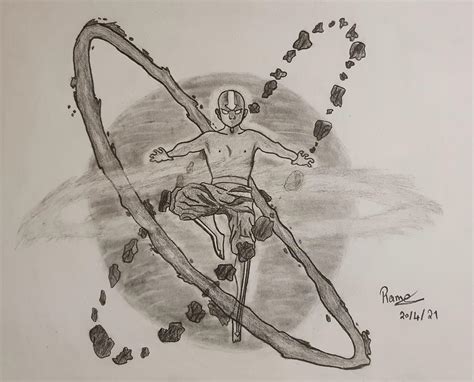 How To Draw Avatar Aang In Avatar State