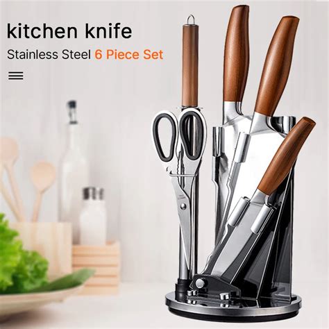 스테인레스 스틸 과일 야채 주방 요리 나이프 세트 1 6 개 껍질 벗기기 유틸리티 식칼 Aliexpress