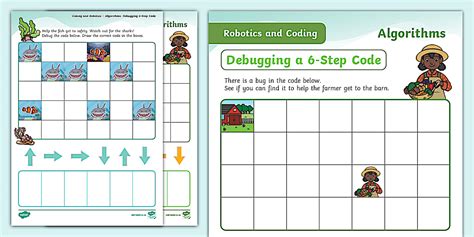 Grade R Coding And Robotics Debugging A 6 Step Code Twinkl