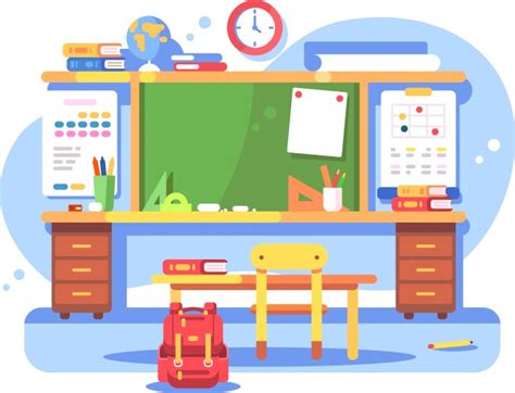 Classroom Table Vector Images Over 8 800