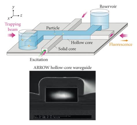 The Illustration Of Optofluidic Devices A Use A Liquid Core Arrow To