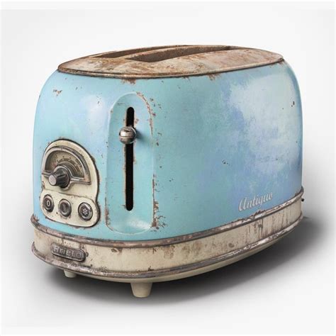 녹슨 Arielo 레트로 빈티지 주방 토스터 Da1 3d 모델 Turbosquid 2208598