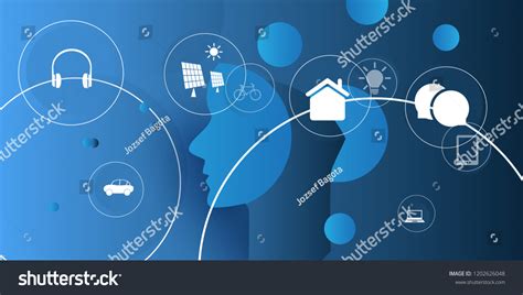 Abstract Blue Digital Technology Machine Learning Stock Vector Royalty Free 1202626048