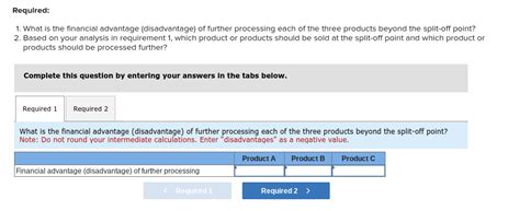 Solved Exercise 6 7 Algo Sell Or Process Further Decisions
