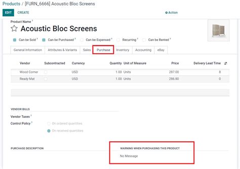 Warning Messages In Odoo 16 Purchase Odoo V16 Enterprise Edition Book