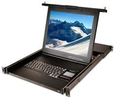 LCD Console Tray With Integrated KVM Appliance R D Data Products
