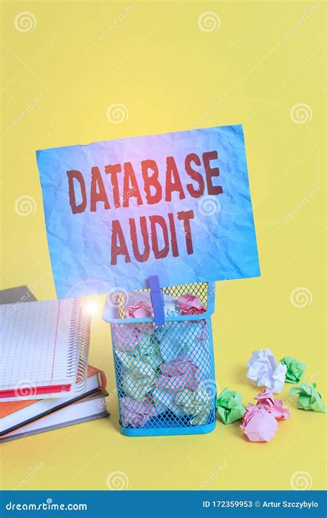 Text Sign Showing Database Audit Conceptual Photo Auditing Of Data To Assess Its Quality For A