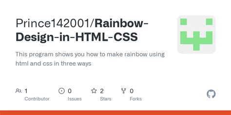 Github Prince142001rainbow Design In Html Css This Program Shows