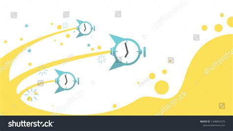 Illustration Clock Time Running Vector Stock Vector Royalty Free 1348802975 Shutterstock