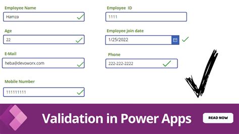 powerapps validation examples on before submitting power apps