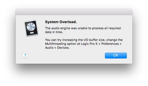 Audio Engine Too Slow 10 Ways To Fix Logic Pro X System Overloads
