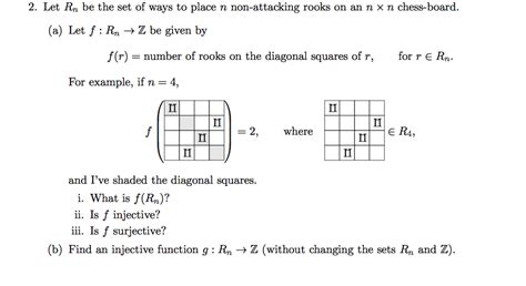 Solved 2 Let Rn Be The Set Of Ways To Place N Non Attacking