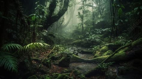 무료 식물 이끼 자연 생태 풍경 Ppt 배경 Slidesdocs