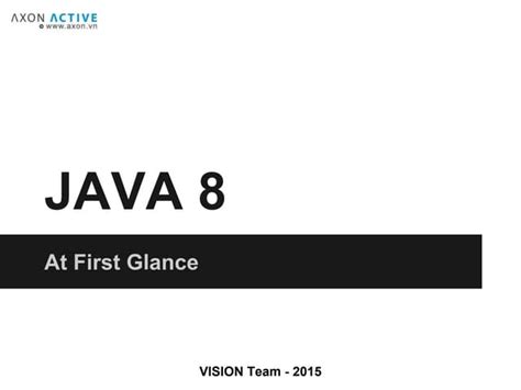 Java 8 Presentation Ppt