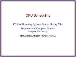 PPT CPU Scheduling PowerPoint Presentation Free Download ID 528985