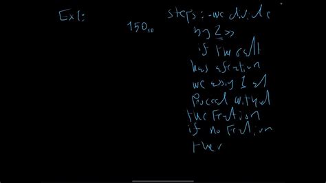 how to convert decimal base 10 to binary base2 read the description too youtube