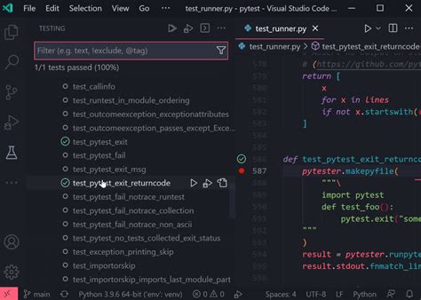 Python In Visual Studio Code überarbeitet Das Testing Ui Heise Online