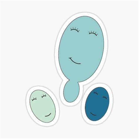 Budding Yeast Buddies Sticker For Sale By Microbeart Redbubble