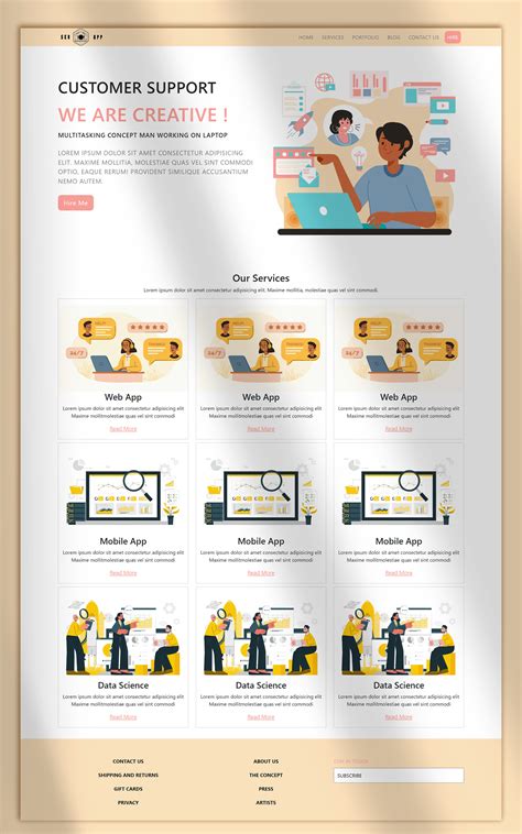 react js services web app behance
