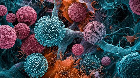 Premium Photo Microscopic View Of Cancer Cells