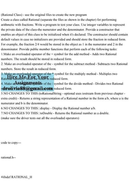 rational class use the original files to create the new progra pdf