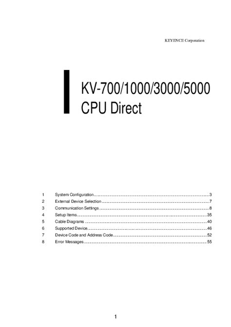 Keyence Corp Device Database