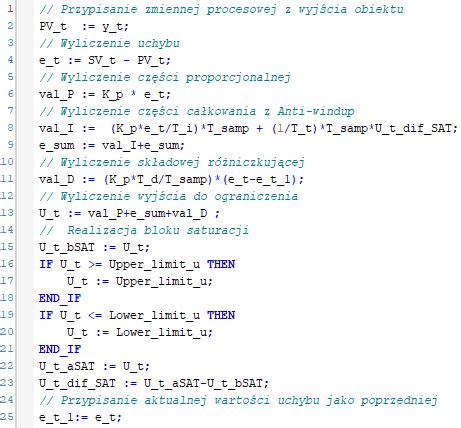 Regulator PID w środowisku Codesys iAutomatyka pl