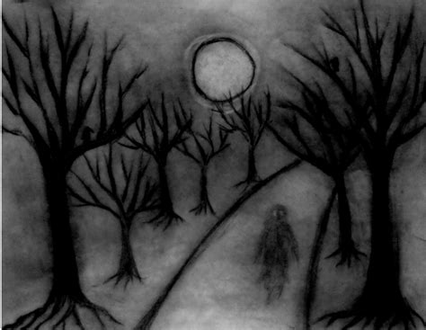 Scary Forest Drawing At PaintingValley Com Explore Collection Of Scary Forest Drawing