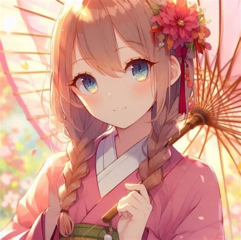 عکس ها و تصاویر عکس پروفایل دختر انیمه ایدختر انیمه ای با کیمونو